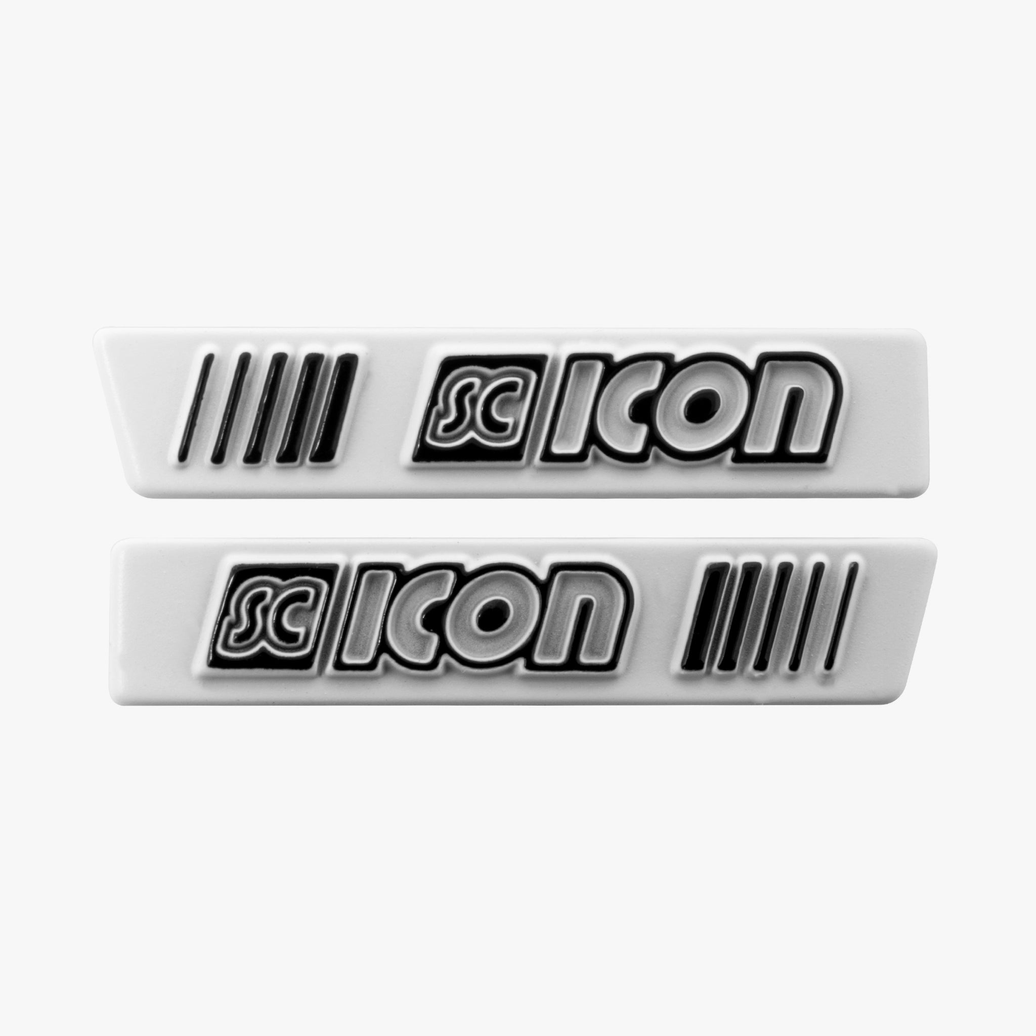 White/Black Metal logo for Scicon eyewear | Scicon Sports