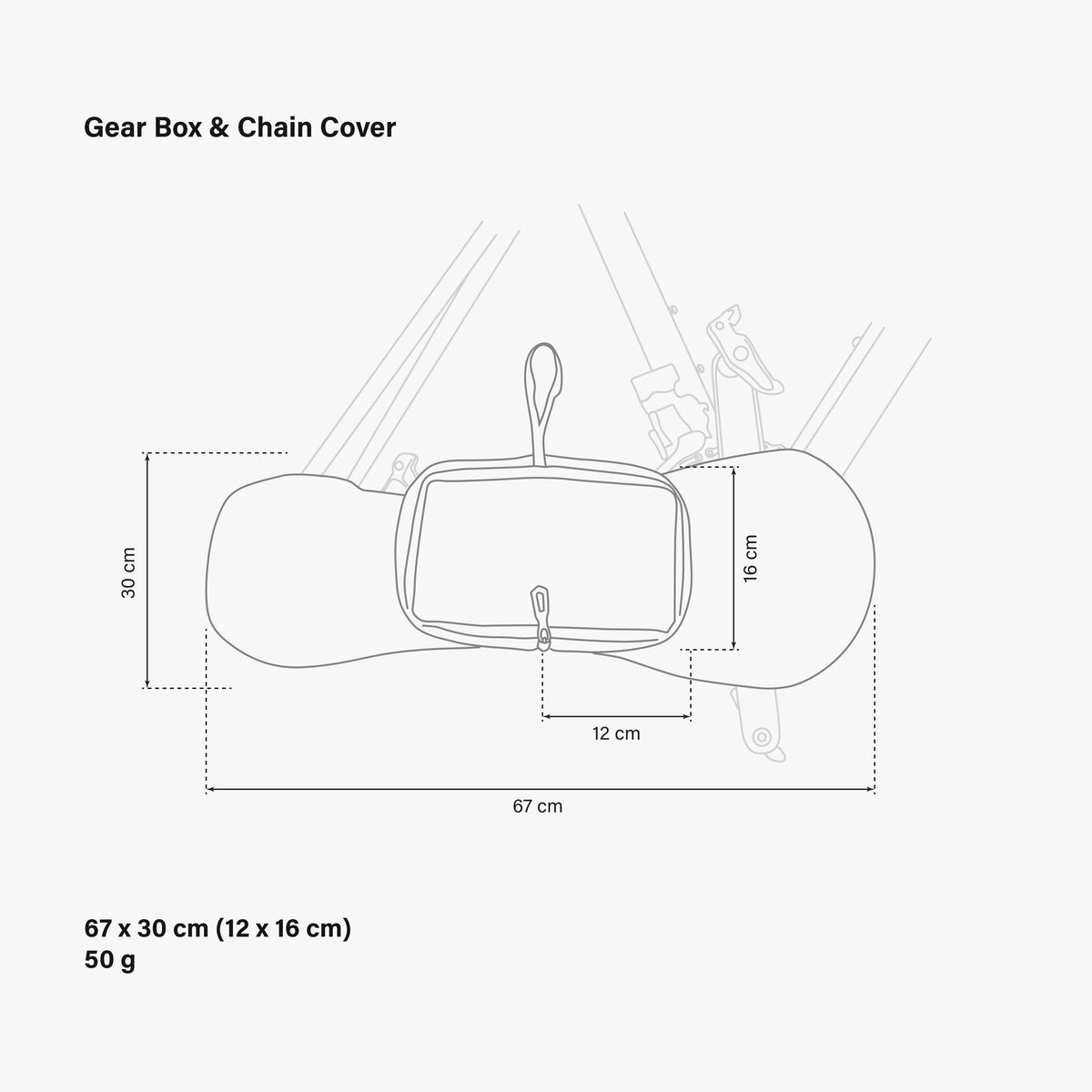 Black Gearbox & Bike Chain Cover | Scicon Sports